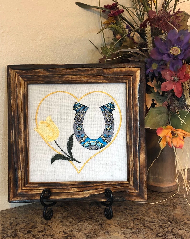 Horse Head Picture Frame Embroidered Wall Hanging on Screen - Etsy
