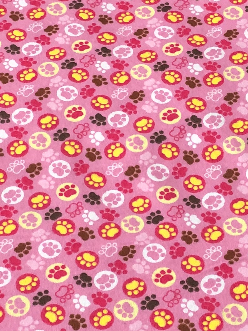 Cuddle Teddy Bear Paw Prints Pink Yellow Brown Teddybear - Etsy