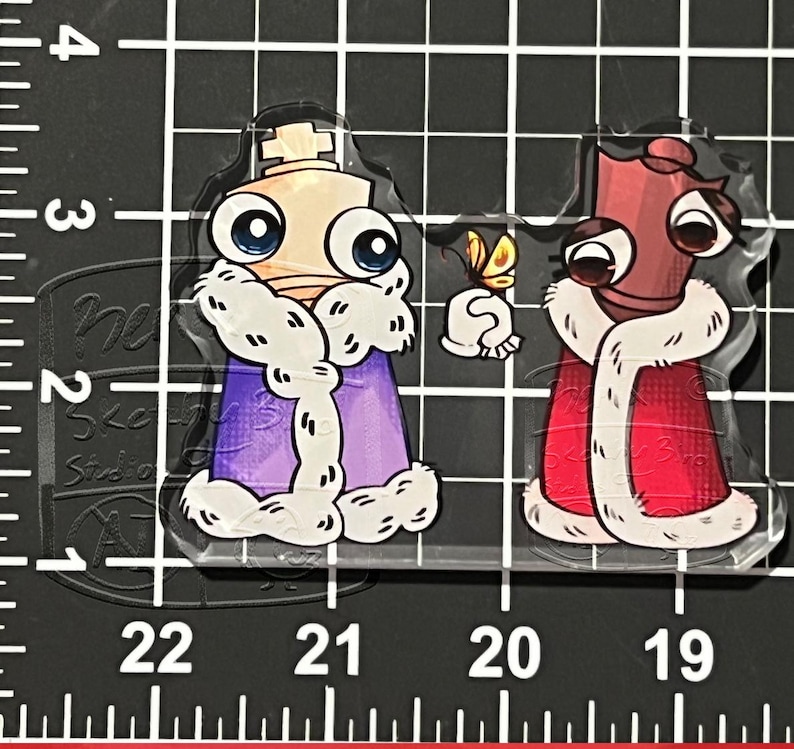 TADC Digital Circus Kinger & Queenie Checkmates Mini Acrylic Standee ...