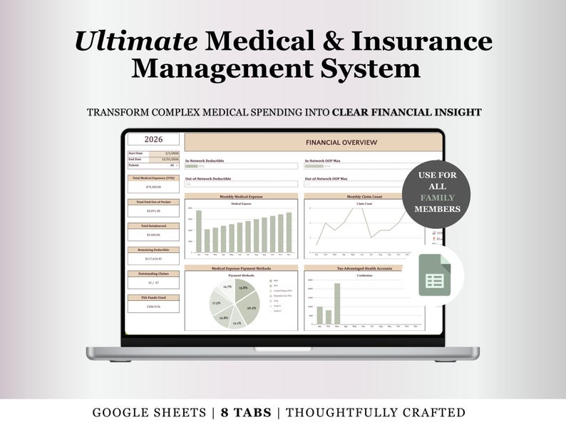 Ultimate Medical Expense & Insurance Claims Tracker | Healthcare ...