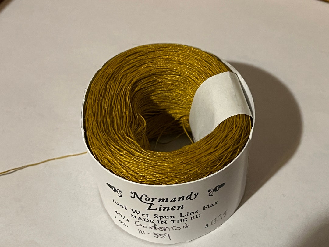 40/2 Goldenrod Normandy Linen Thread - Etsy