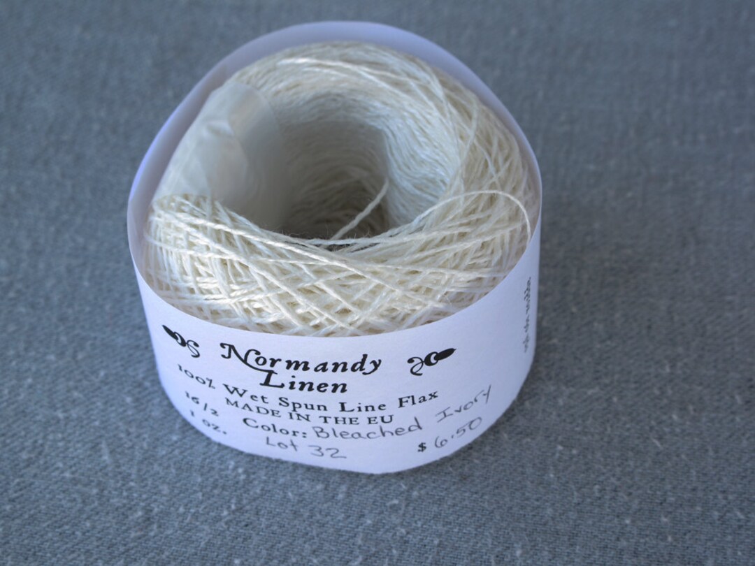 16/2 Bleached Ivory Normandy Linen - Etsy