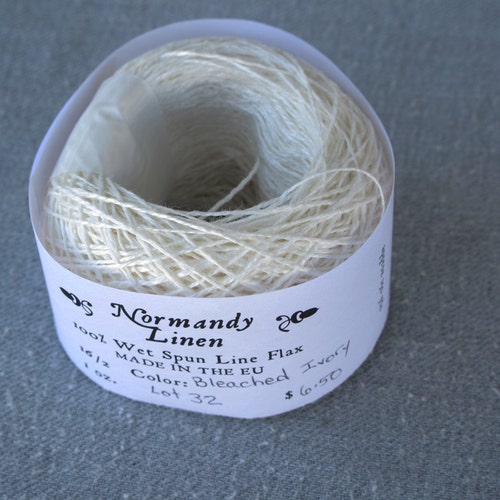 16/2 Bleached Ivory Normandy Linen | Etsy