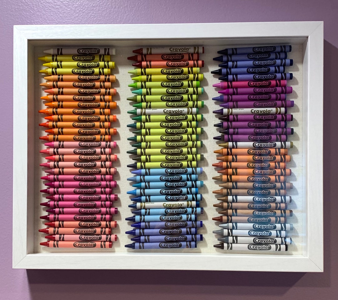 Crayola Crayon Shadowbox Frame 11" X 14" - Fun Wall Art - Kids Room ...