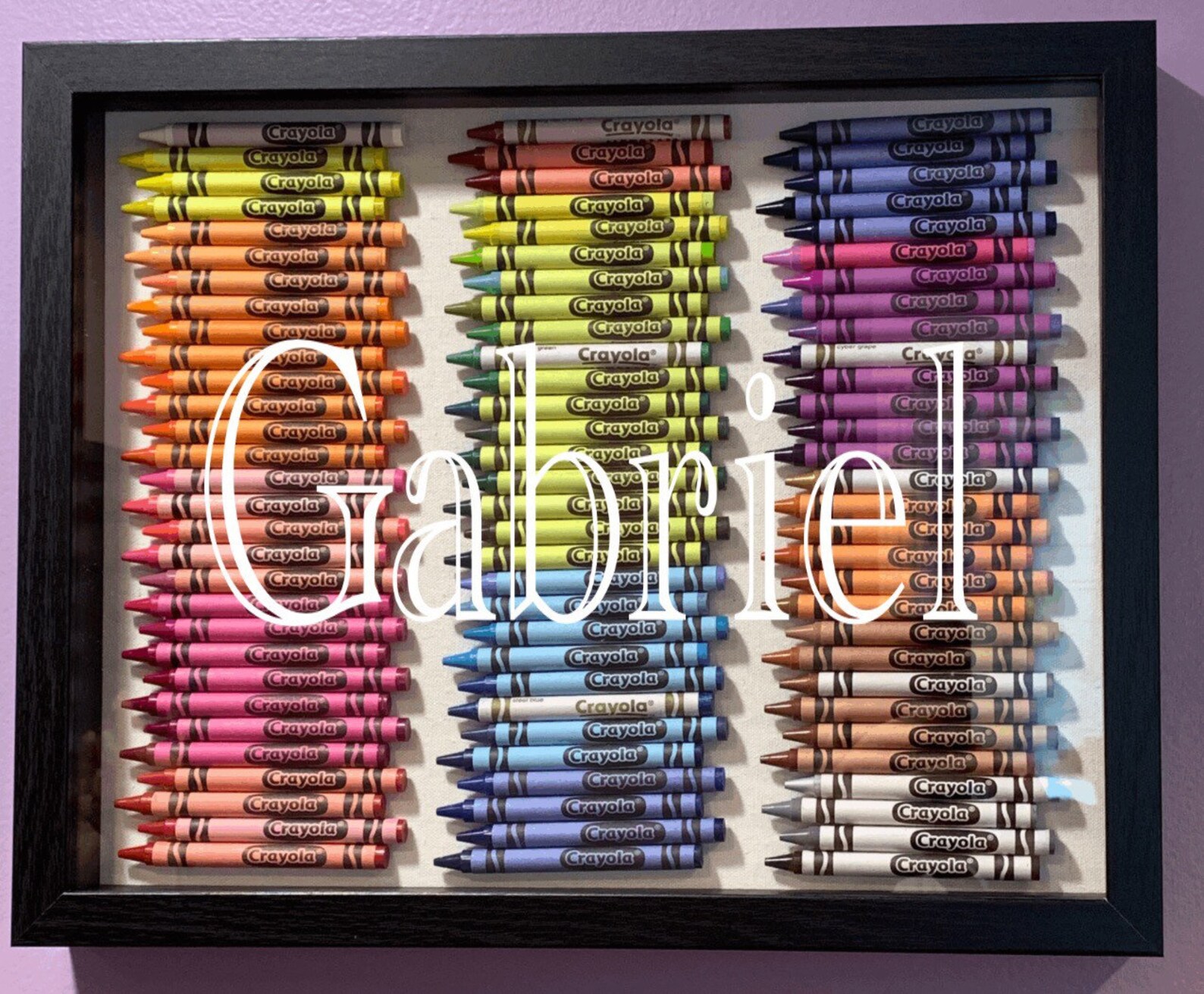 Crayola Crayon Shadowbox Frame 11 X 14 Fun Wall | Etsy