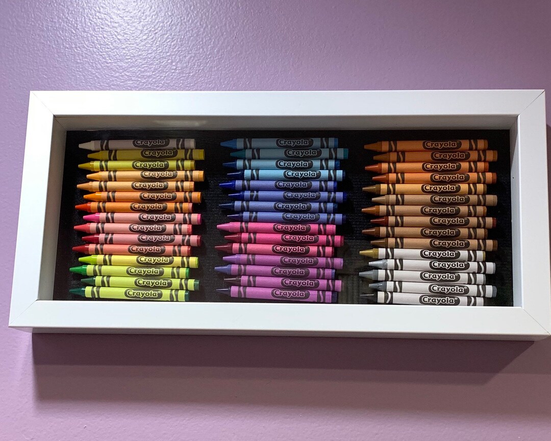 Crayola Crayon Shadowbox Frame - Fun Wall Art - Kids Room - Play Room ...