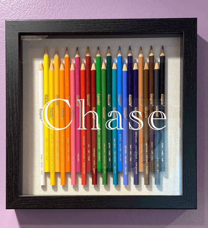 Crayola Colored Pencils Shadowbox Frame 9 X 9 - Etsy