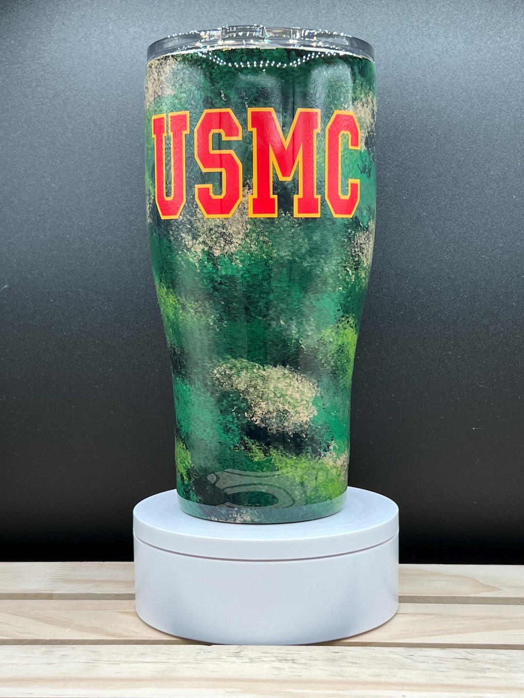 USMC - Marine Corps - Semper Fidelis - Hand Painted Camo - 30 Oz ...