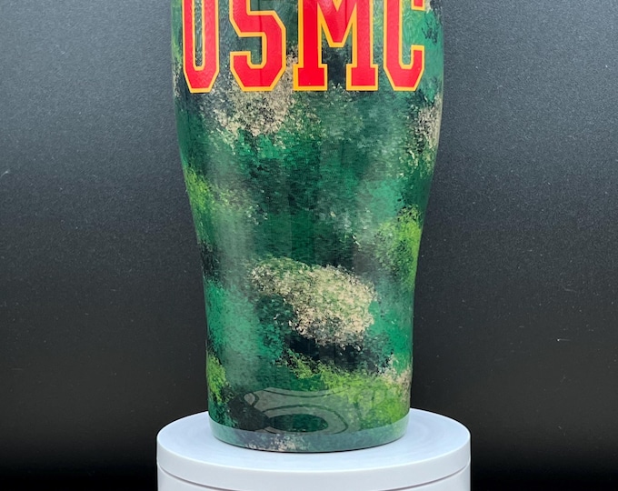 USMC - Marine Corps - Semper Fidelis - Hand Painted Camo - 30 Oz ...