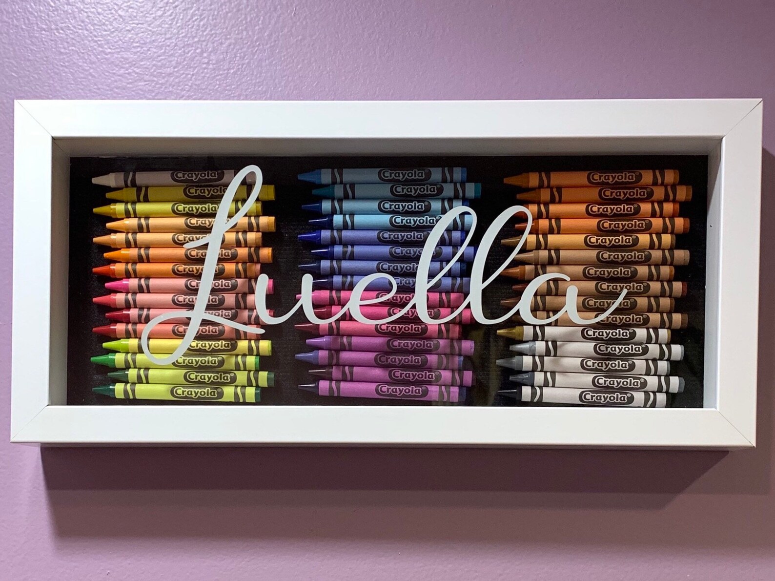 Crayola Crayon Shadowbox Frame Fun Wall Art Kids Room - Etsy