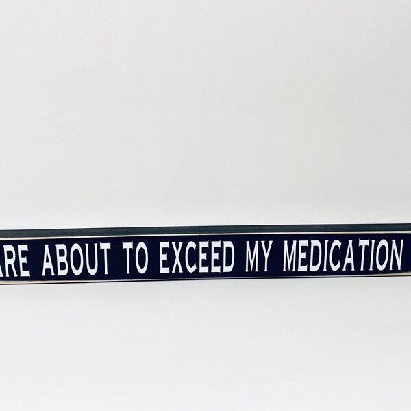 Medication Sign - Etsy