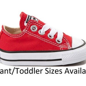 Red Converse Hand Painted With White Polka Dots - Etsy