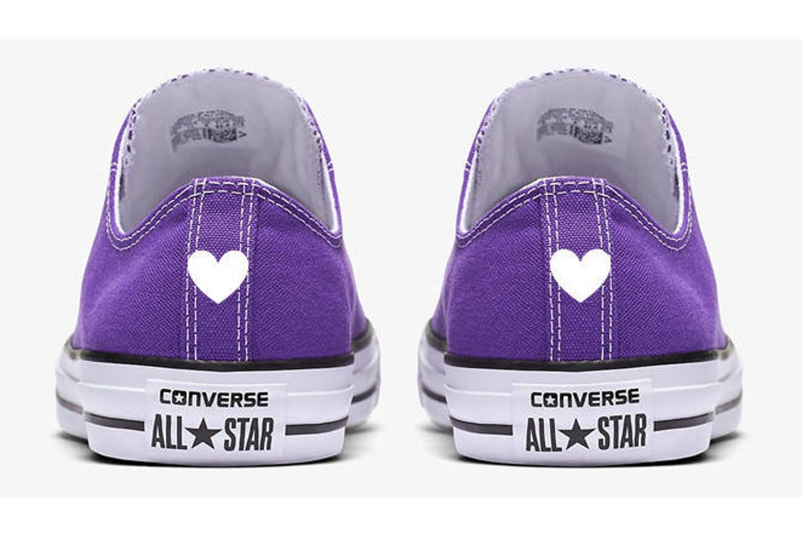 Custom Purple and White Bride Wedding Converse Personalized - Etsy