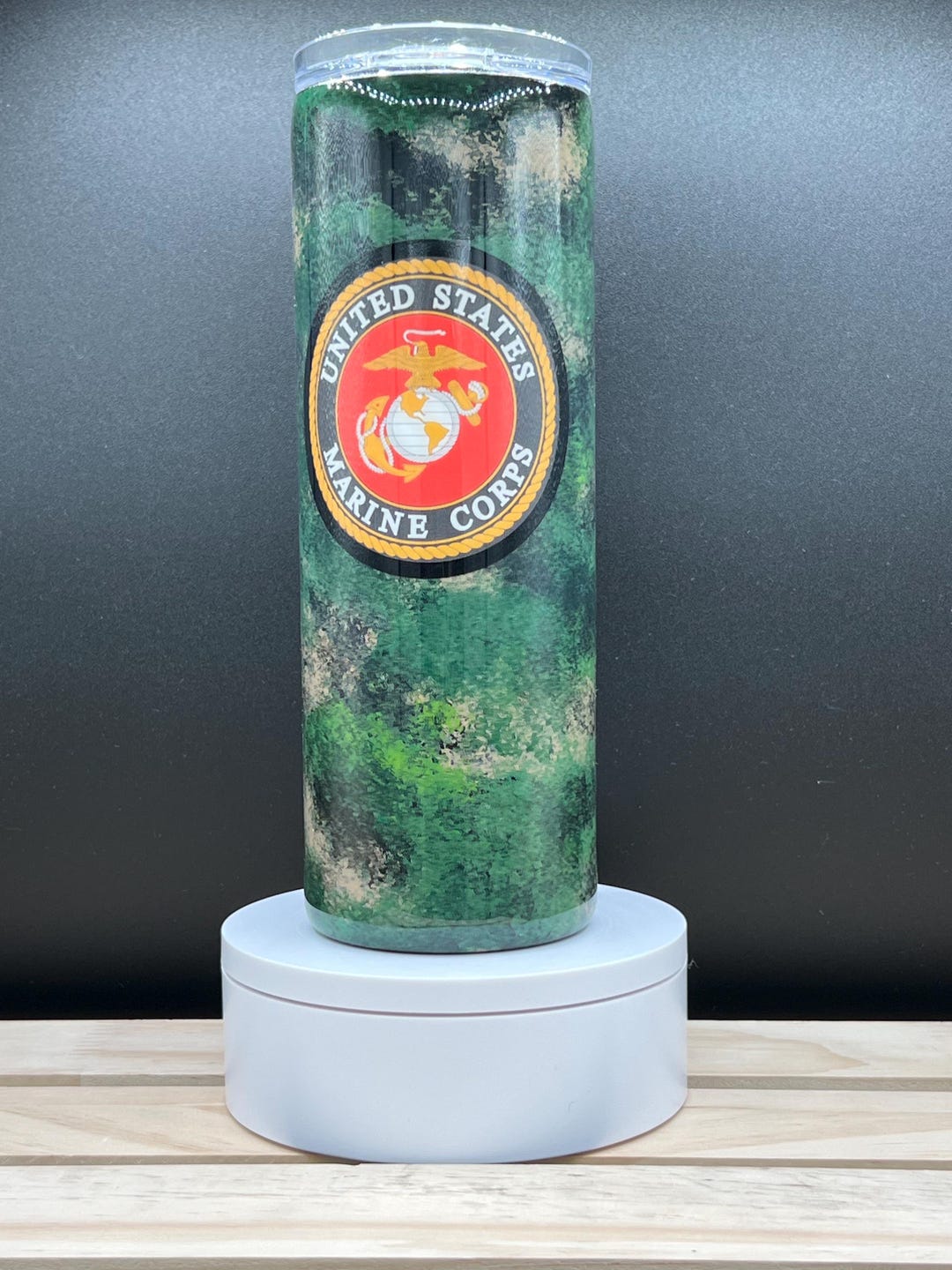 Marine Corps Semper Fidelis Hand Painted Camo 20 Oz. Stainless Steel ...
