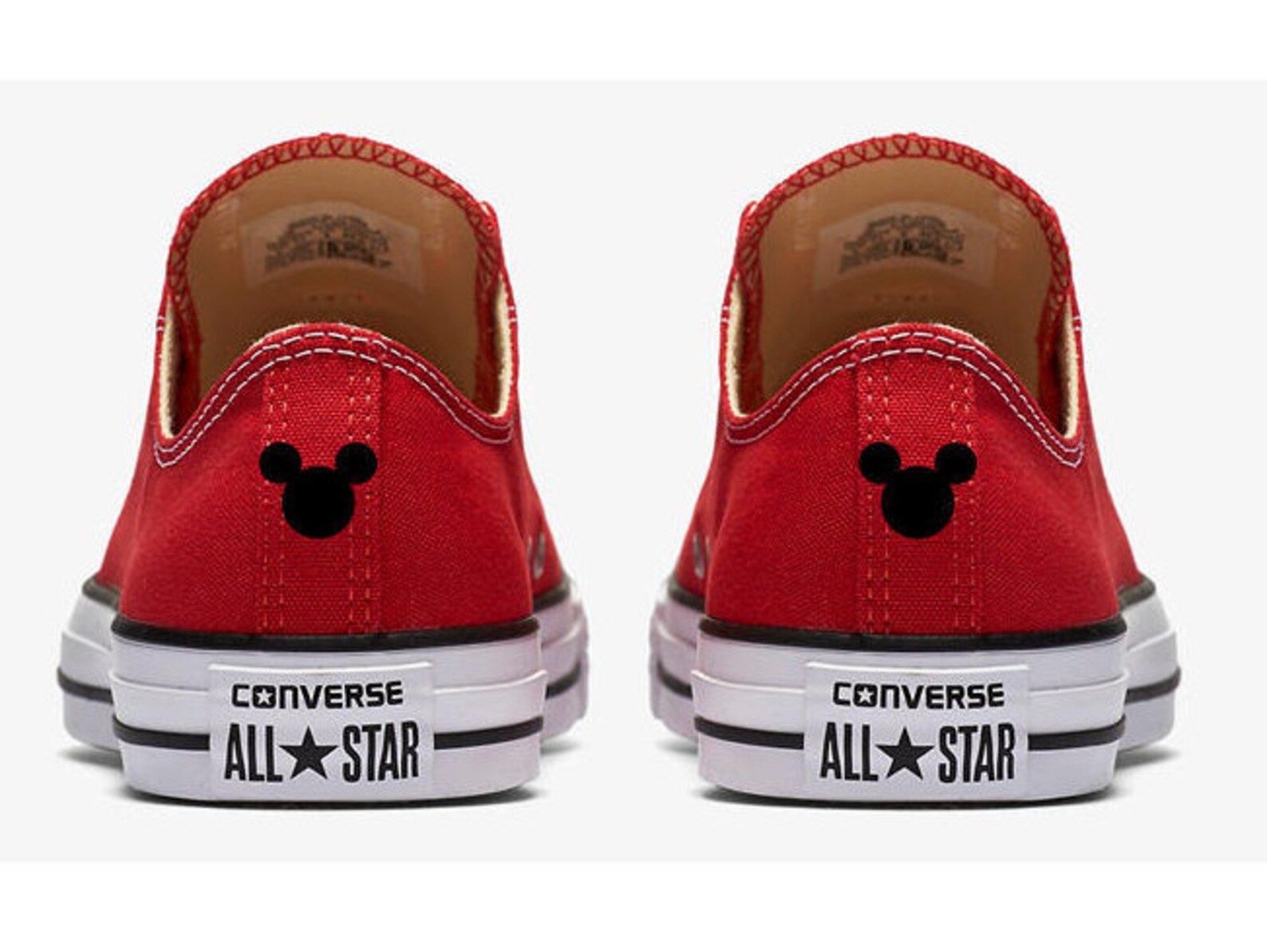 Converse Hand Painted With Mickey Mouse Design - Etsy