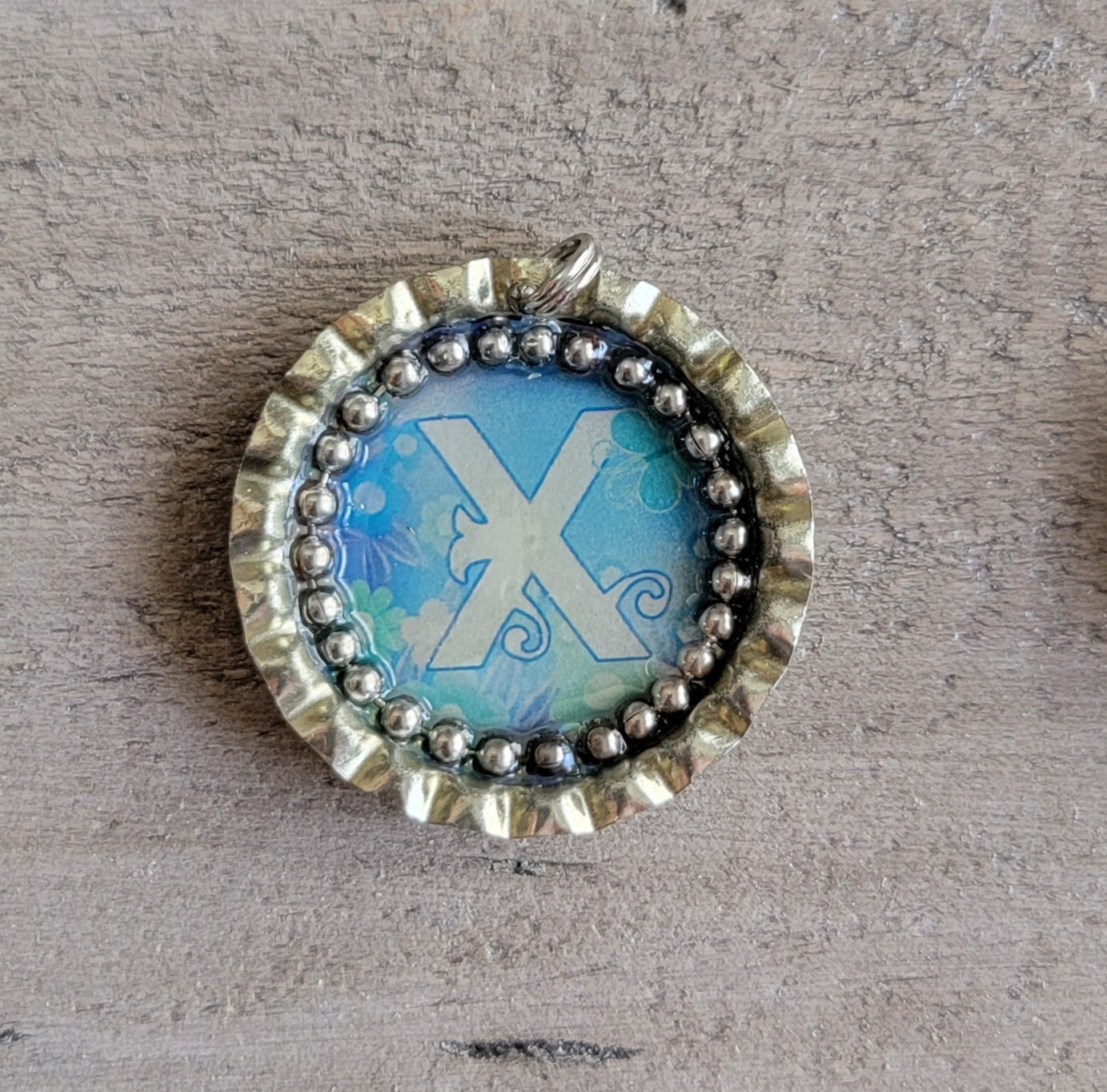 Bottle Cap Initial