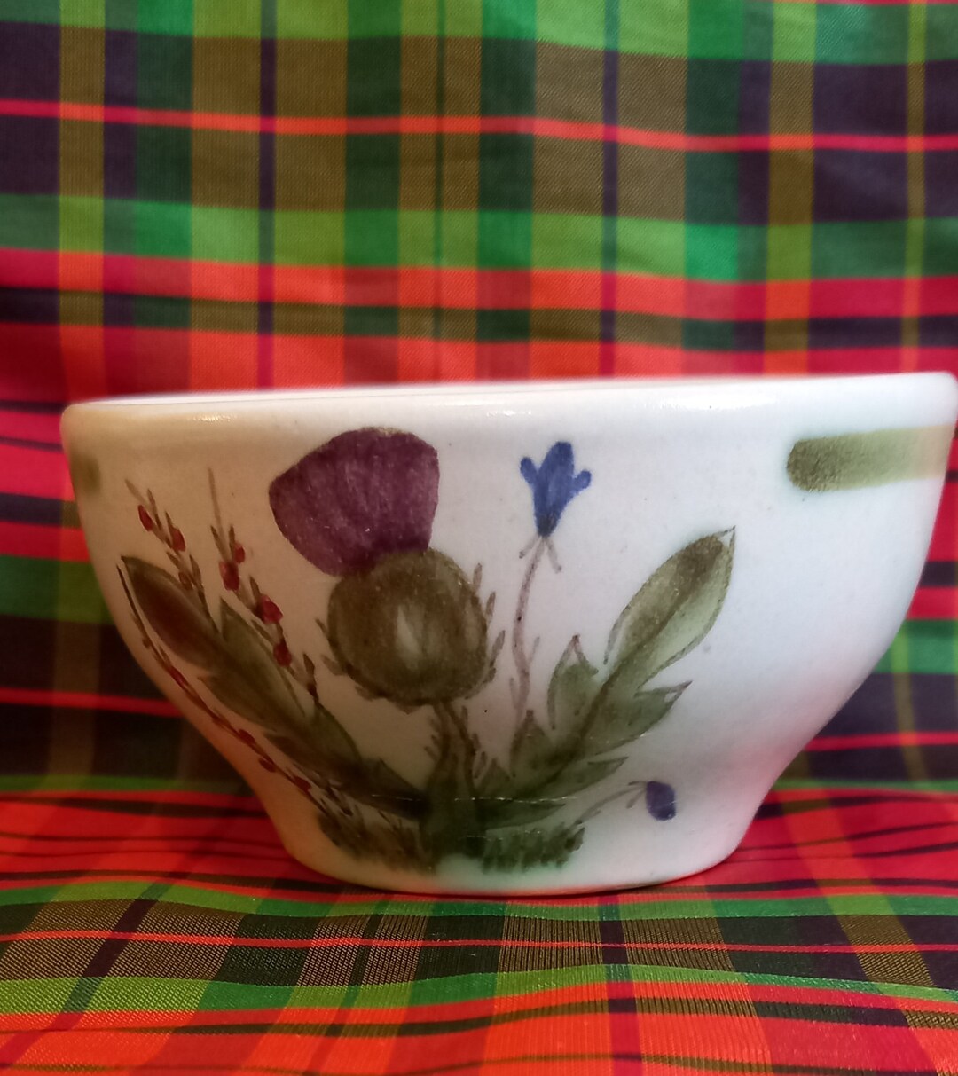Scottish Thistle Pottery Bowl, Vintage Buchan, Portobello Edinburgh - Etsy