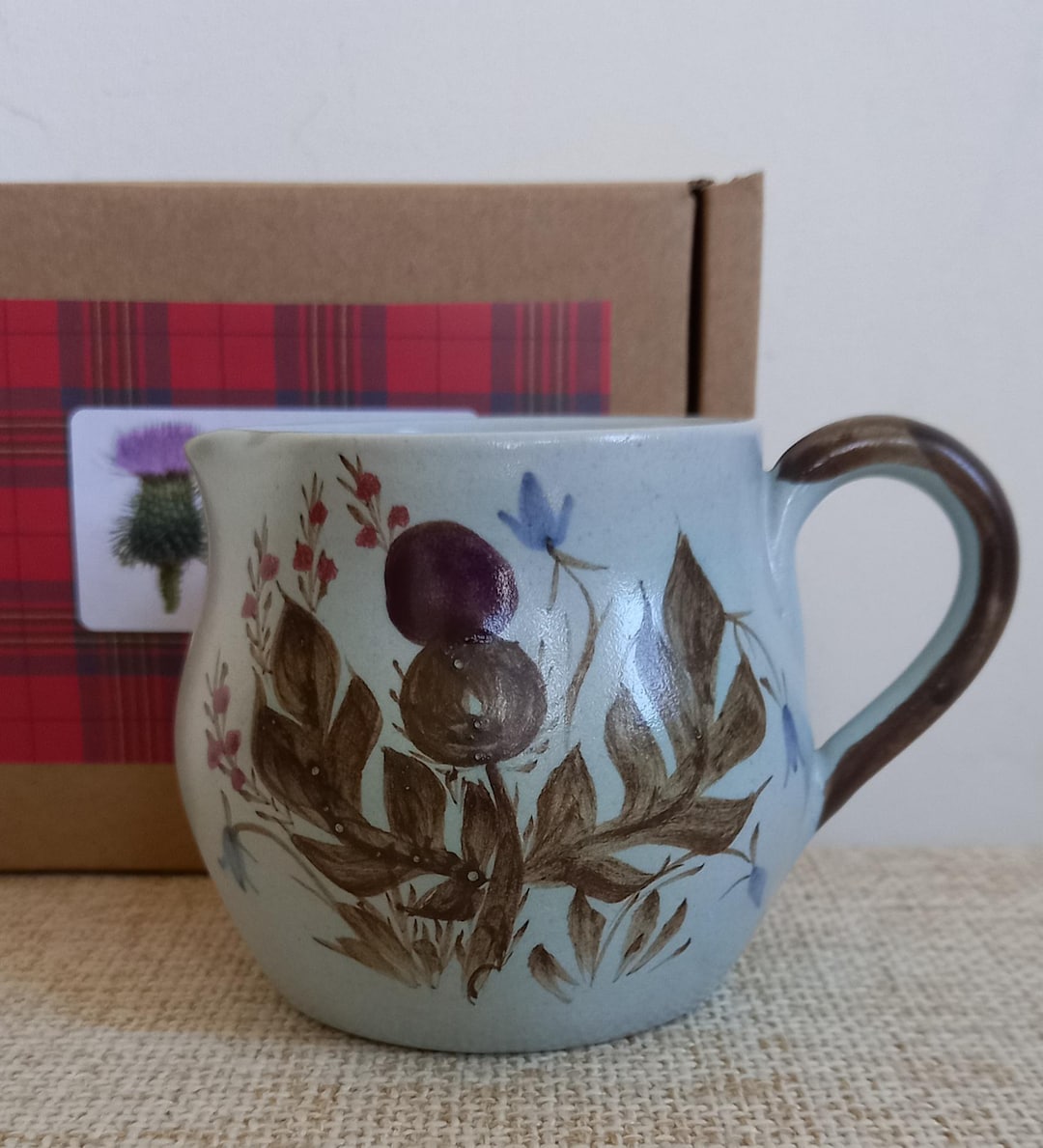 Scottish Thistle Pottery Jug, Edinburgh, Buchan Portobello, Wedding ...