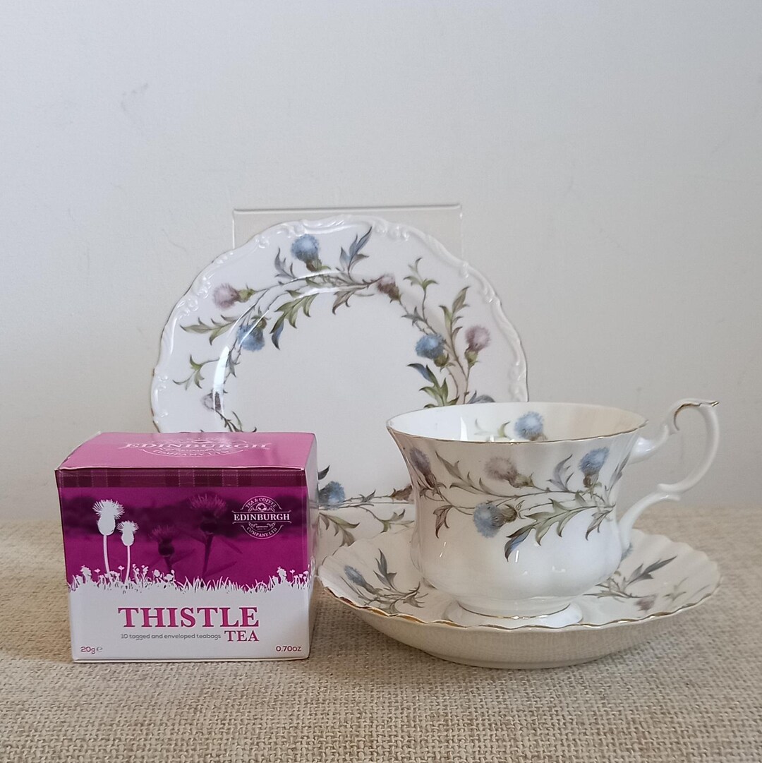 China Tea Set, Scottish Thistles, Afternoon Tea, Tea Cup Saucer and ...