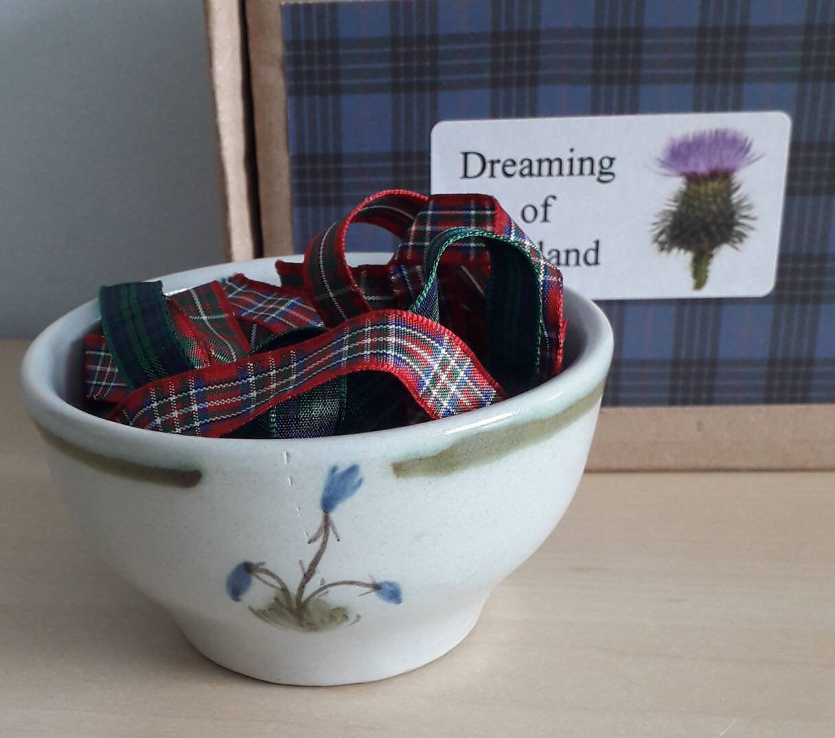 Scottish Thistle Pottery Bowl Vintage Buchan Portobello - Etsy
