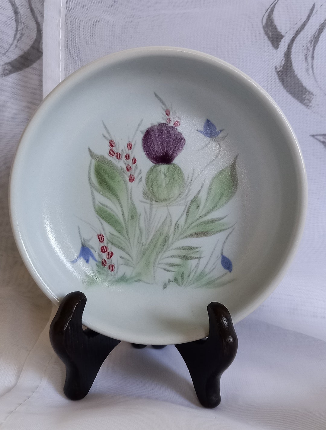 Scottish Thistle Pottery, Vintage Buchan, Ring Dish, Edinburgh ...