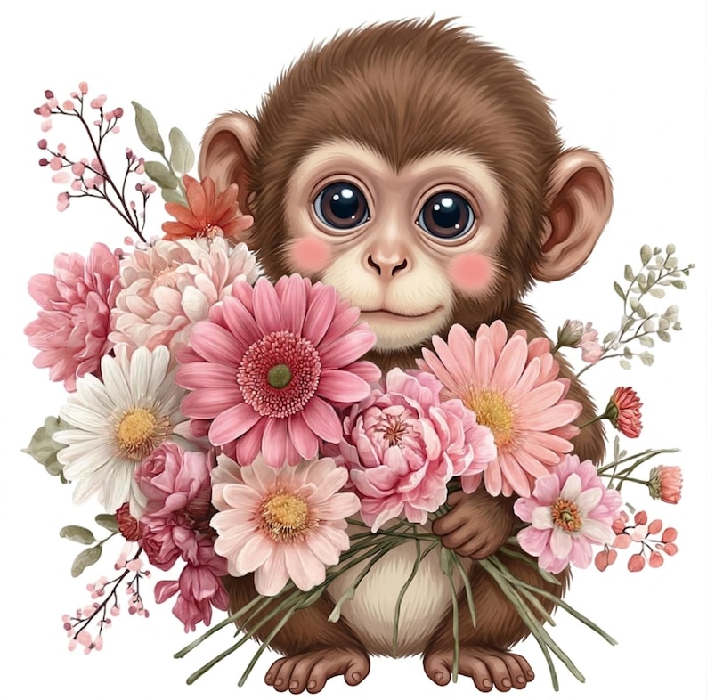 Spring Animals Clipart PNG Bundle | 11 Watercolor Baby Lamb Bunny Fox ...