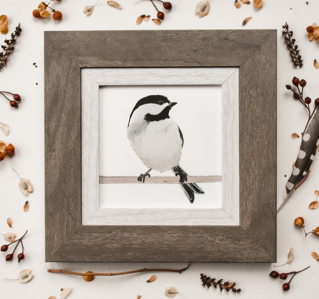 Chickadee Watercolor Print, Giclée Fine Art Print, Bird Watcher Gift ...