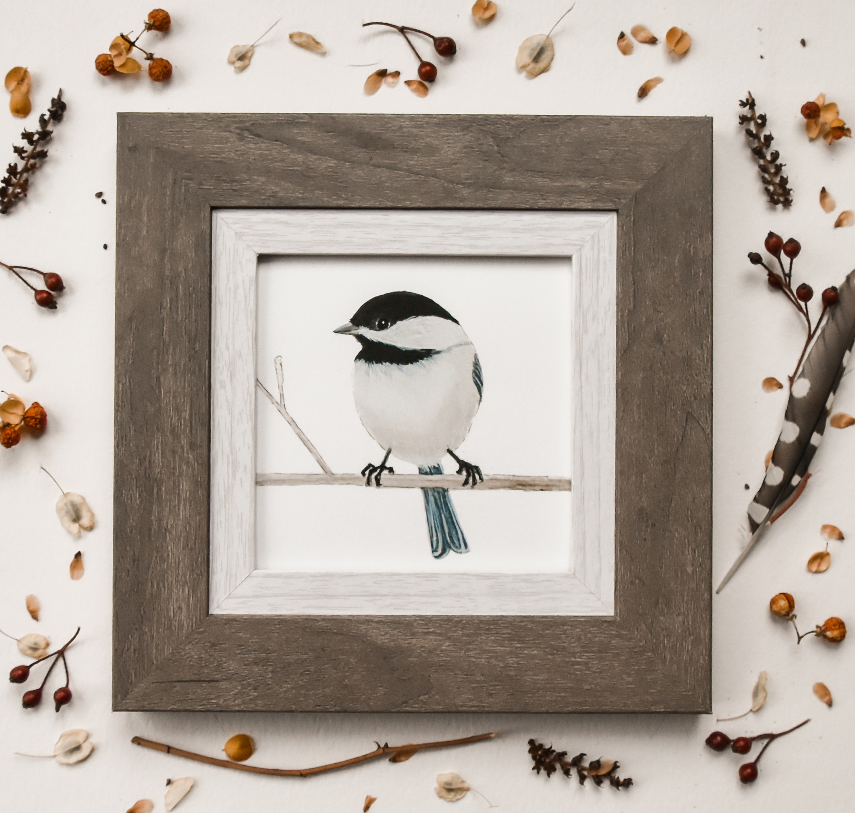 Chickadee Watercolor Print, Giclée Fine Art Print, Bird Watcher Gift ...