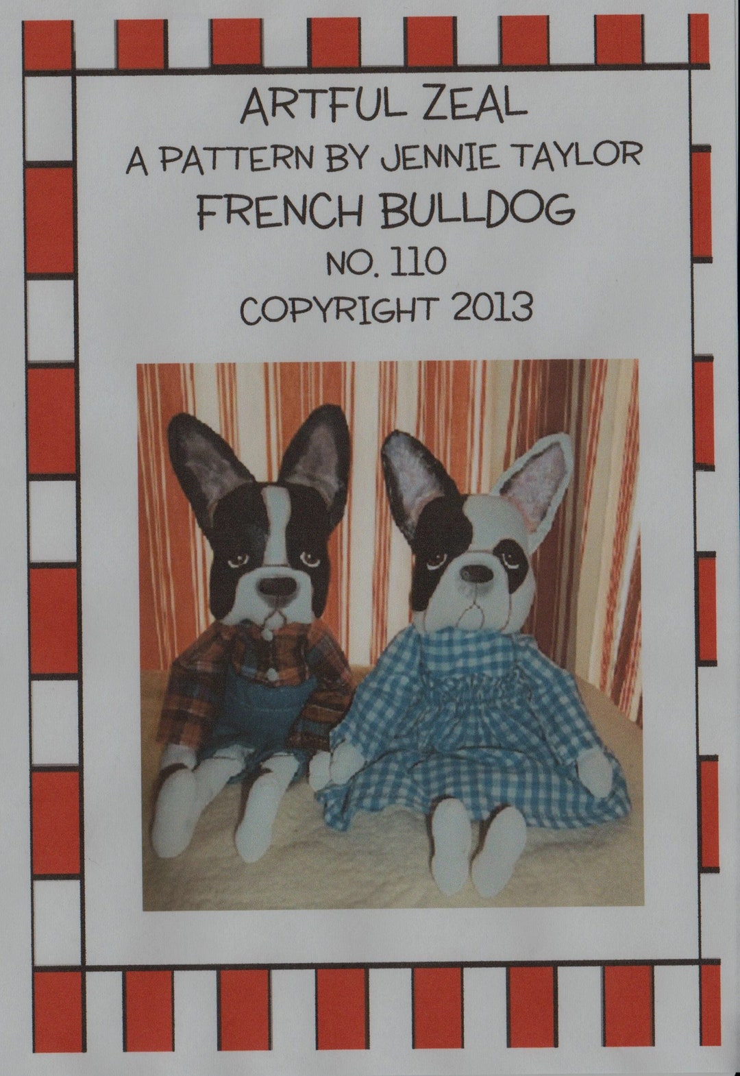 Cloth Doll PATTERN, Primitive Doll Pattern, Animal Doll Pattern, Folk ...