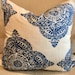 Green, Pink and Aqua and Ivory Floral Pillow Cover / Designer Hamilton ...