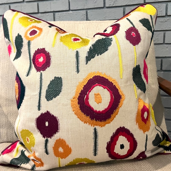 Embroidered Pillow Covers - Etsy