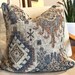 Green, Pink and Aqua and Ivory Floral Pillow Cover / Designer Hamilton ...