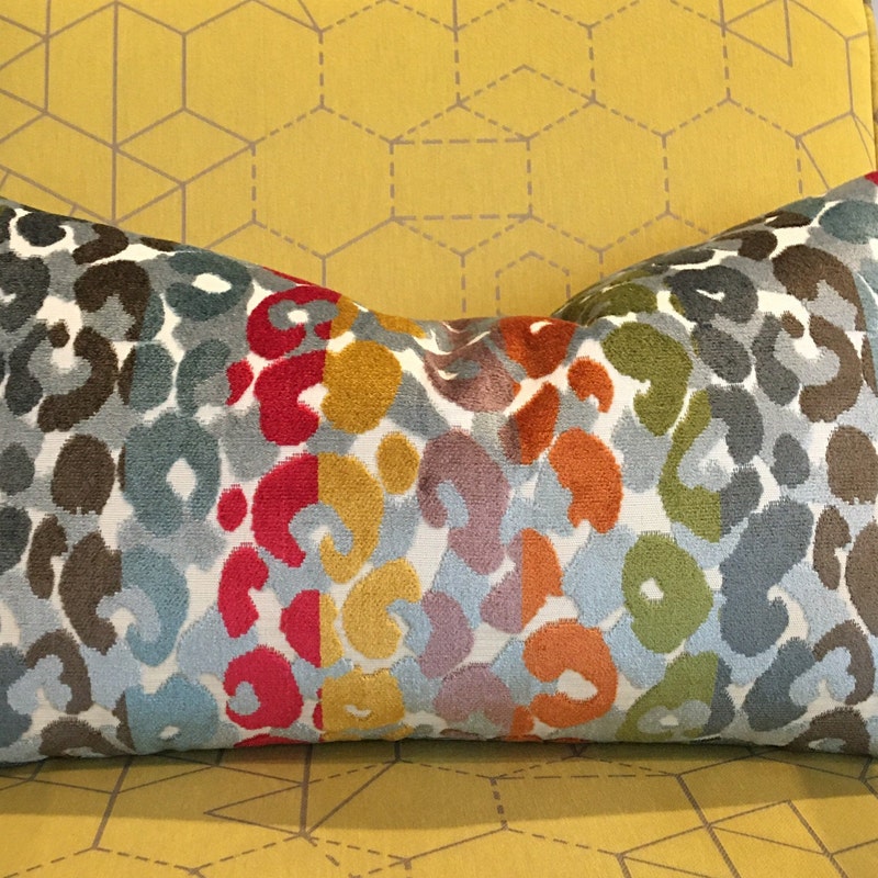 Multi Colored Pillow - Etsy