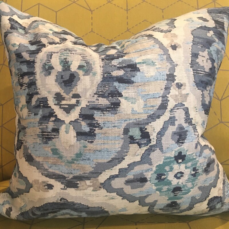 Grey Slate Blue Pillows - Etsy