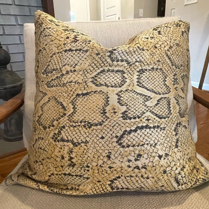 Snakeskin Pillow - Etsy