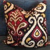 Green, Pink and Aqua and Ivory Floral Pillow Cover / Designer Hamilton ...