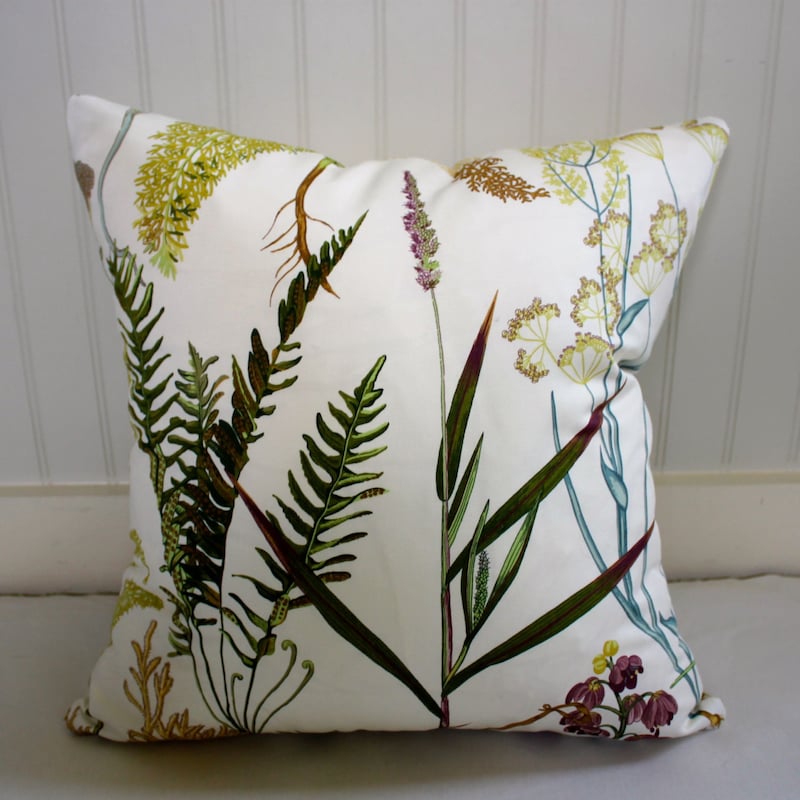 Botanical Pillow - Etsy