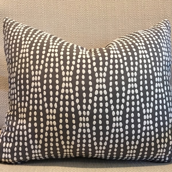 White Grey Pillow - Etsy