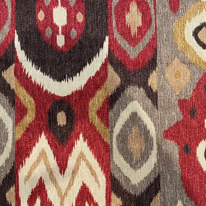 Red Ikat Fabric - Etsy