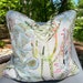 Green, Pink and Aqua and Ivory Floral Pillow Cover / Designer Hamilton ...
