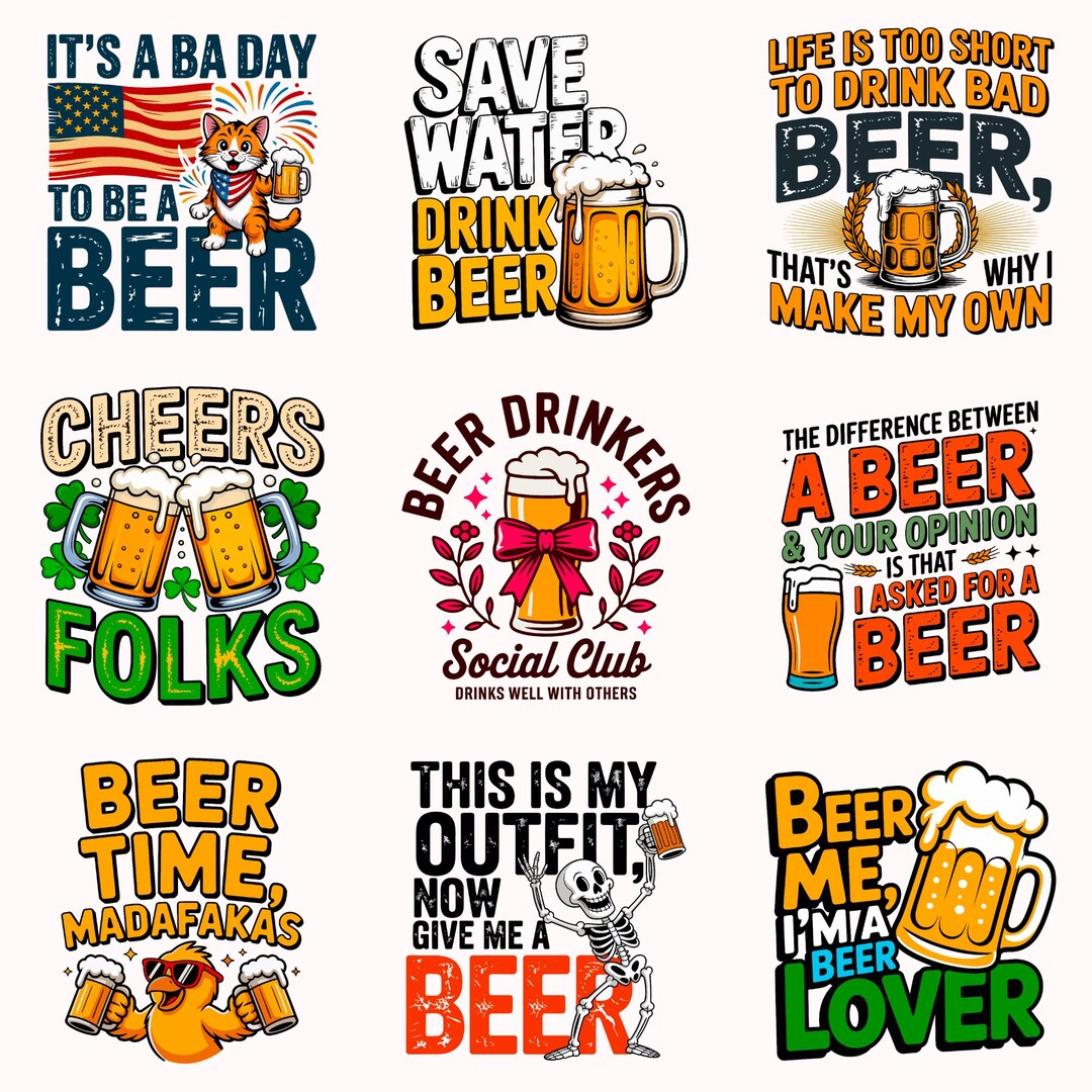 Beer Lover PNG & SVG | Funny Drinking Designs | Mug Clipart | Craft ...