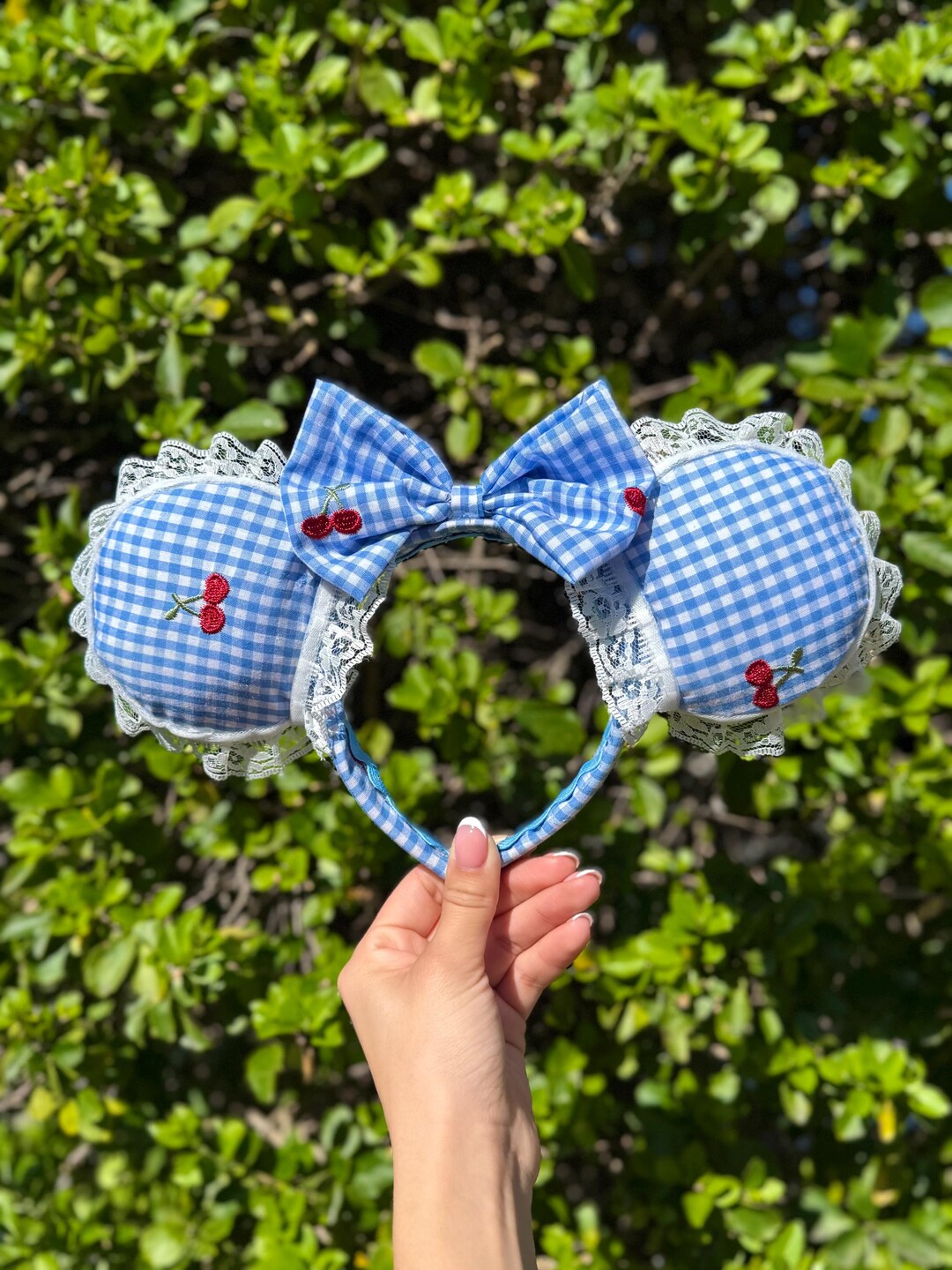 Cherry Inspired Mouse Ears I Handmade Theme Park Ears - Etsy