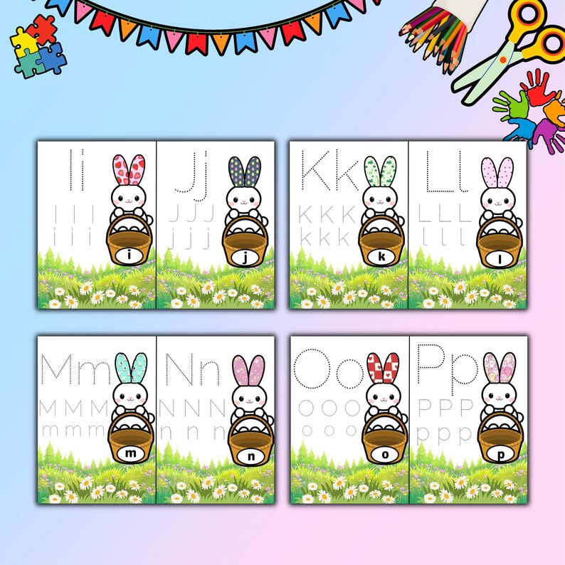 Easter Egg Hunt Flashcards - Printable Learning Activity for Kids ...