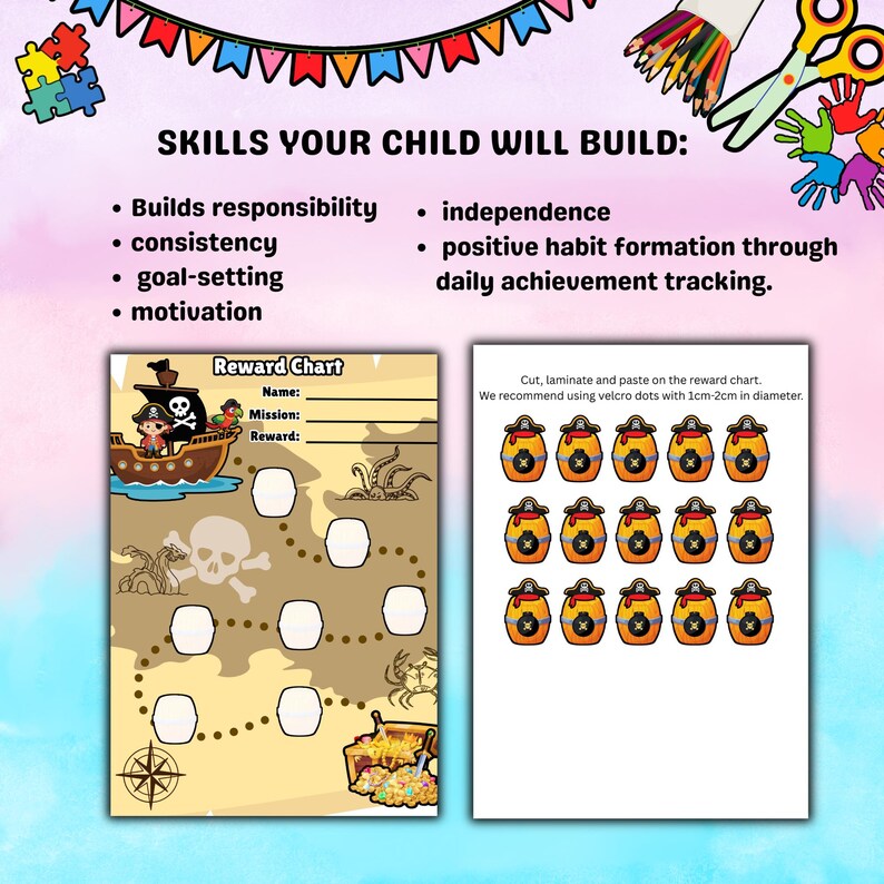 Pirate Reward Chart - Printable Learning Activity for Kids ...