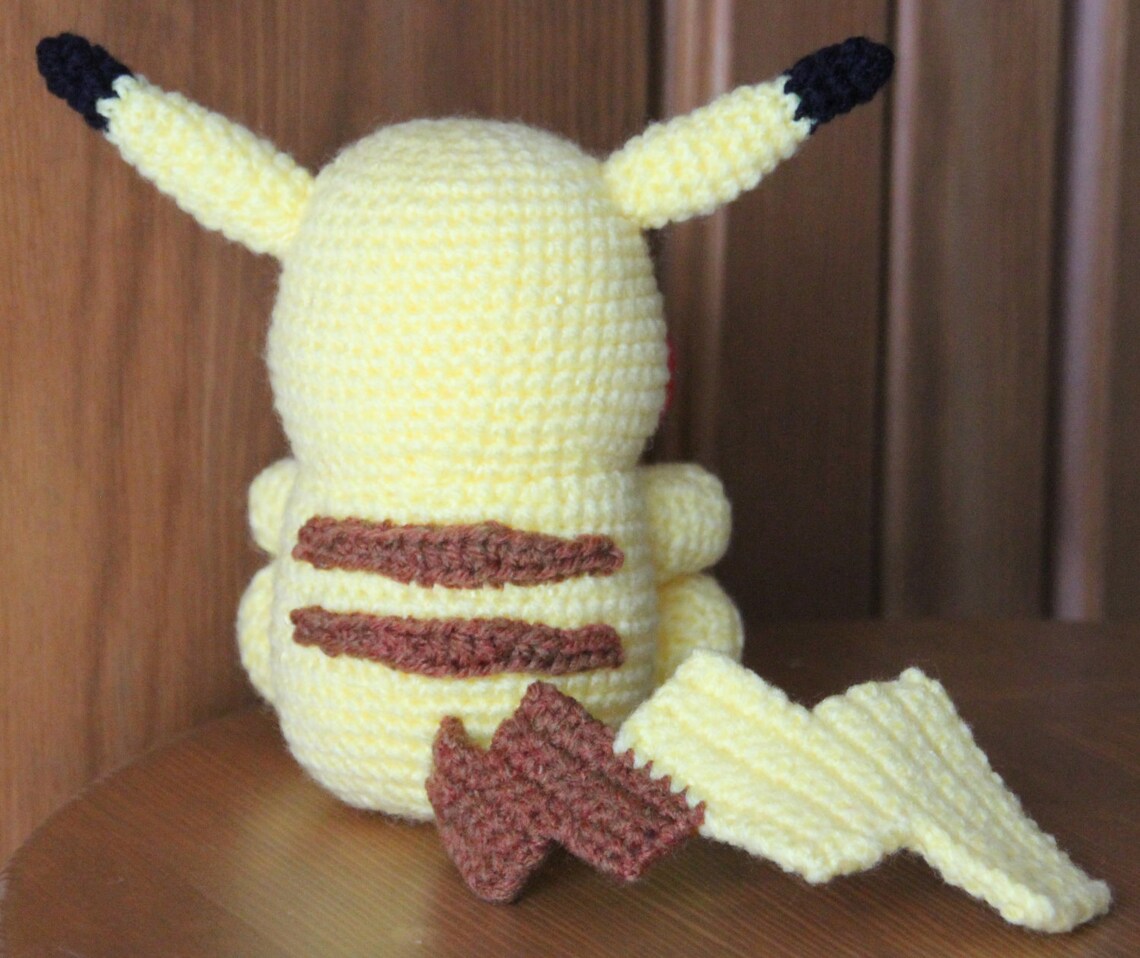 Crochet Pokemon Pikachu Pattern in PDF - Etsy