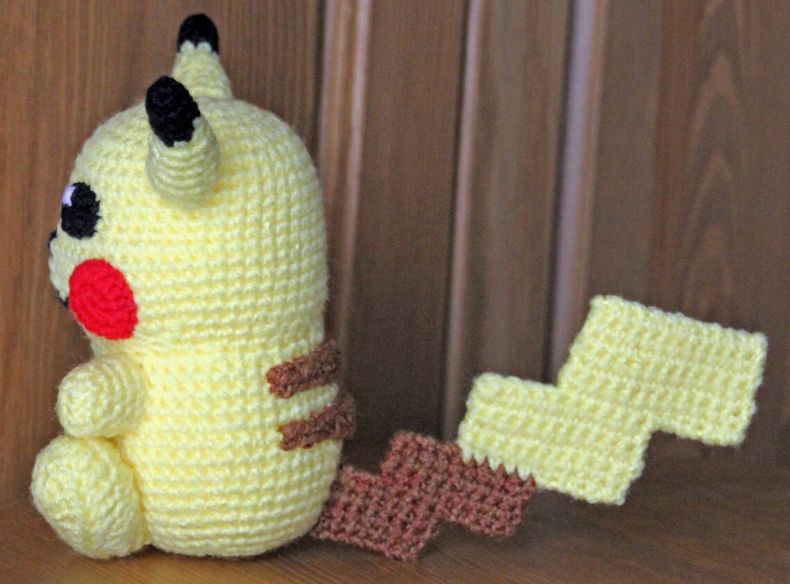 Crochet Pokemon Pikachu Pattern in PDF - Etsy