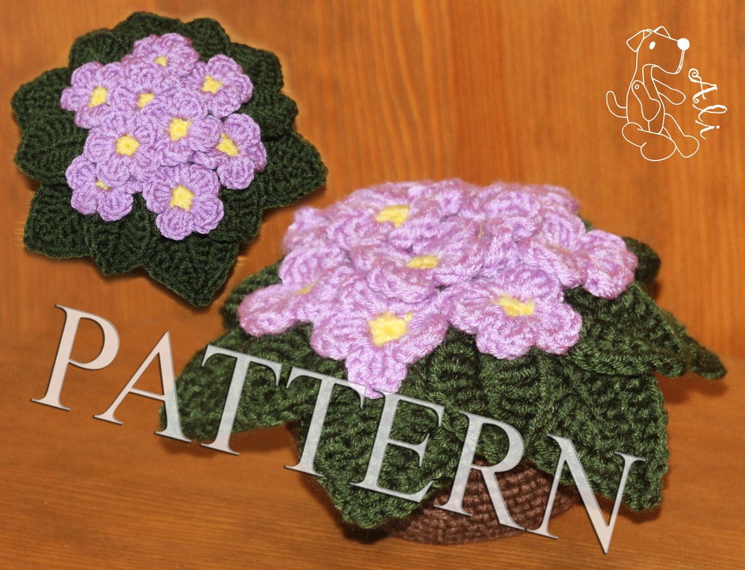 African Violet - Crochet Pattern in PDF - Etsy