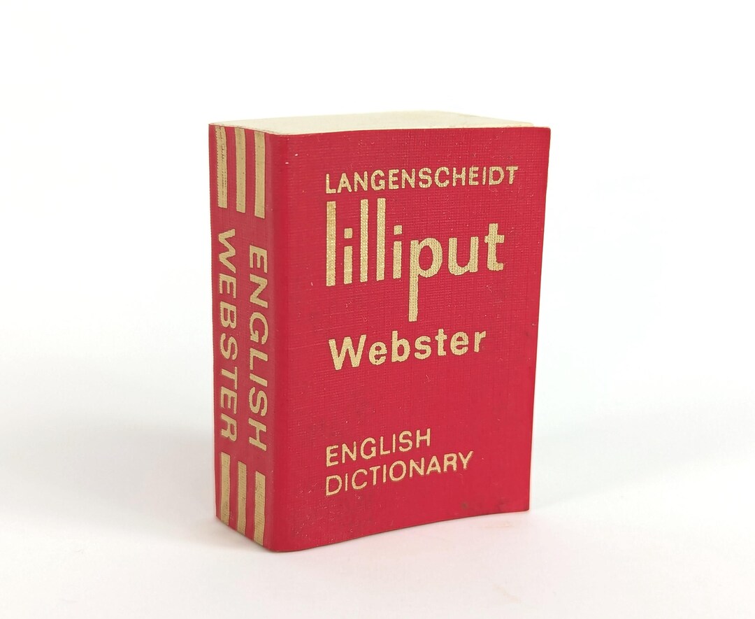 1957 Vintage Miniature "langenscheidt Lilliput Webster English ...
