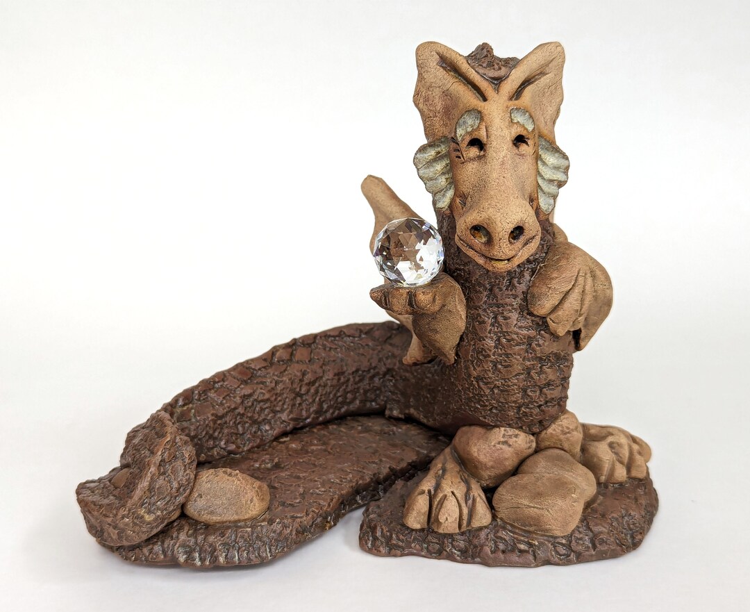 1970s Vtg. WINDRIDGE HOUSE Pottery Dragon Figurine- "gentlefolk ...