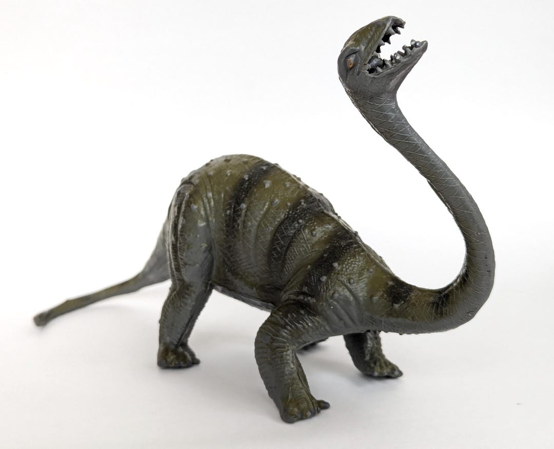 1986 Vintage DOR MEI Brontosaurus Plastic Dinosaur Toy- Large 13.5 ...